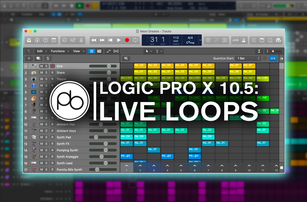 Point Blank Shows How to Copy and Record Live Loops in Logic Pro X 10.5 ...